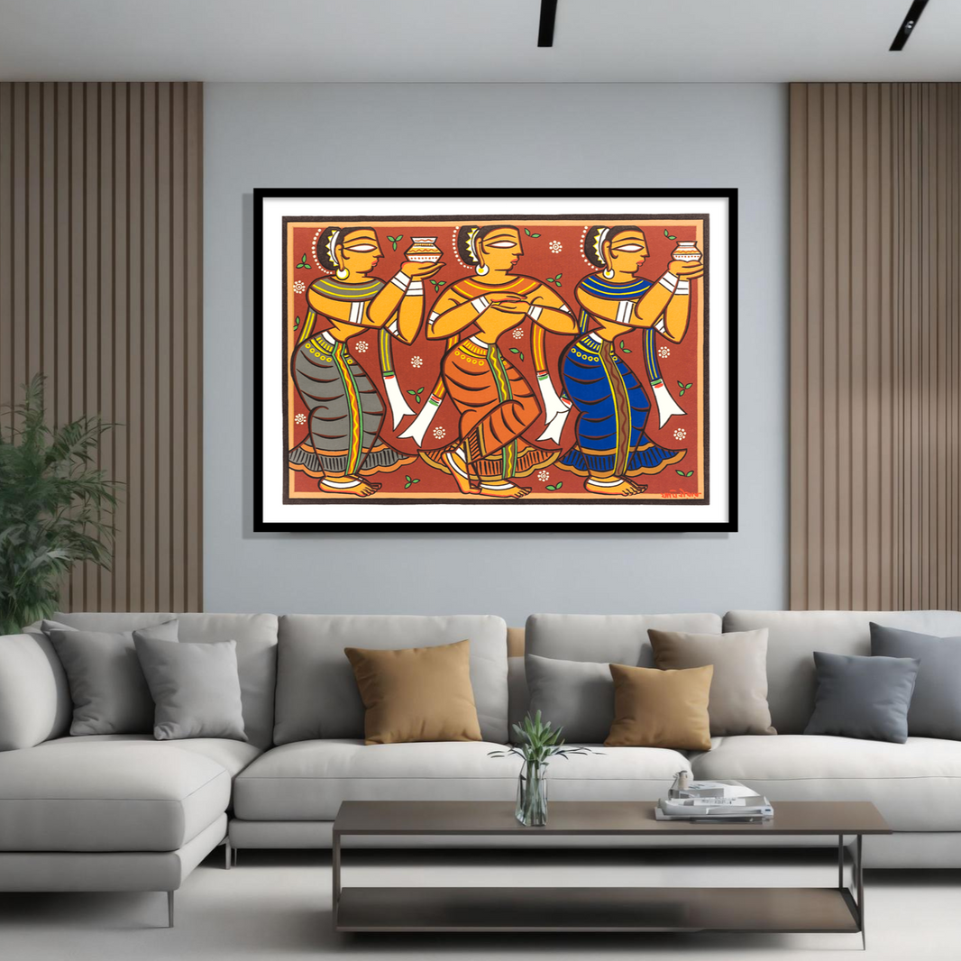 Jamini Roy Paintings & Art Prints | Buy Indian Art Online – The Atrang