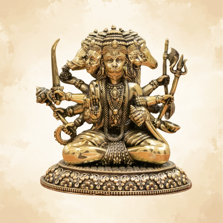 Pure Brass Buddha with Bodhi Tree Idol Handcrafted Vastu Spiritual Hom ...