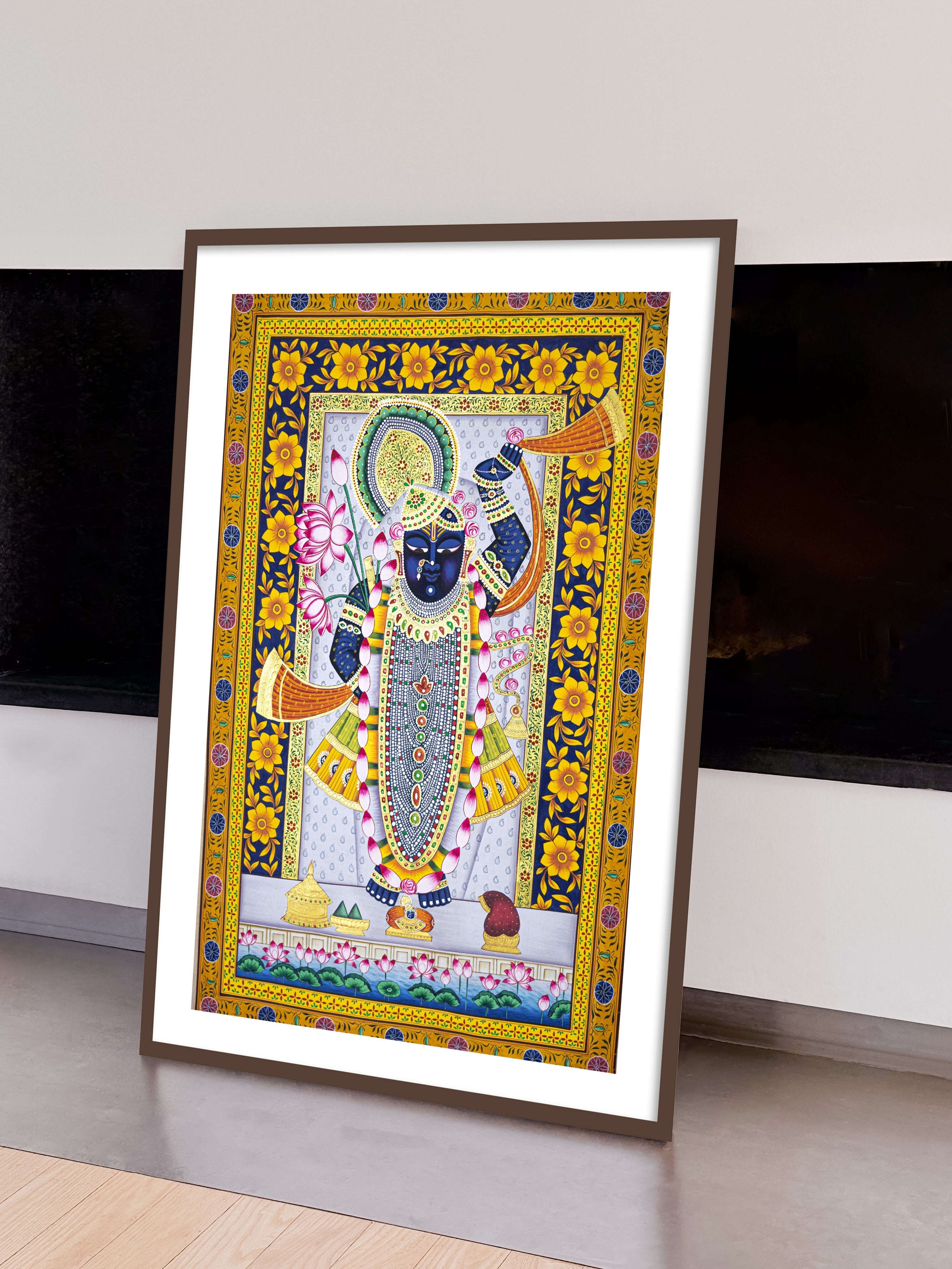 Shrinathji Pichwai Painting | Traditional Indian Pichwai Art for Wall ...