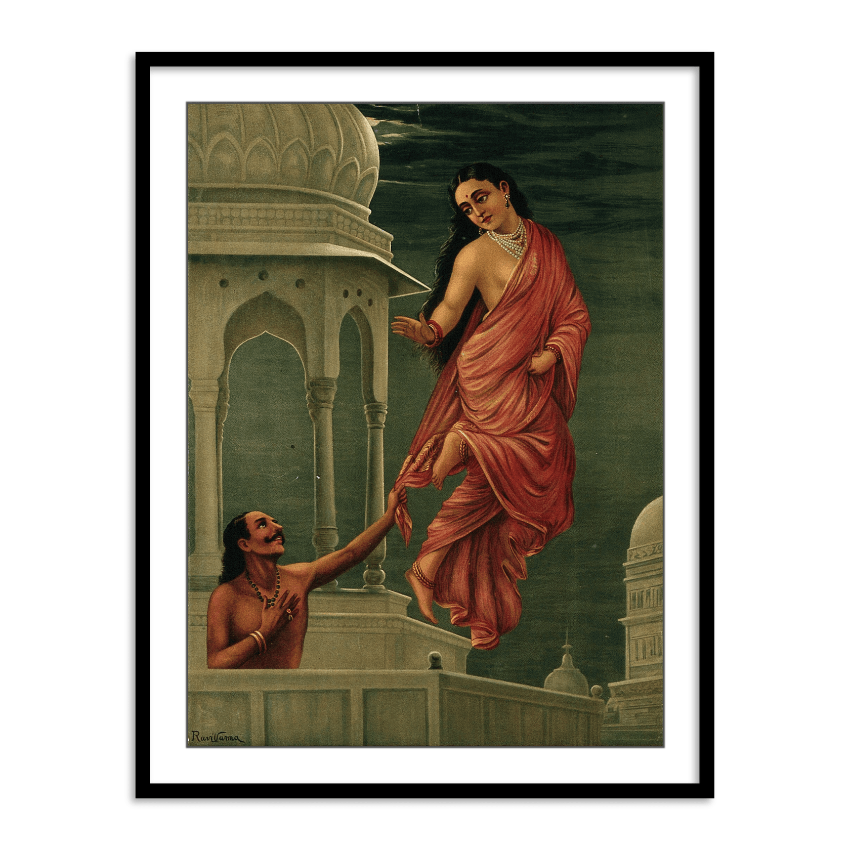 Story of Pururavas Urvashi by Raja Ravi Varma Wall Art for Decor – The ...